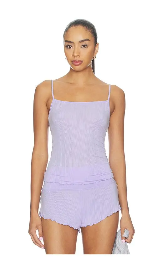 NEGATIVE UNDERWEAR Whipped Cami Top In Blue