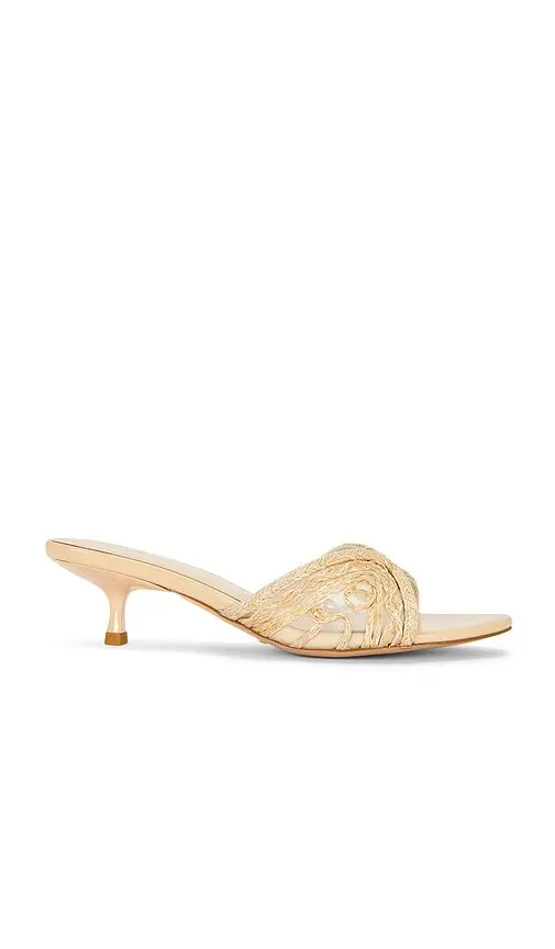 Raye Aylin Sandal In Neutral - Raffia