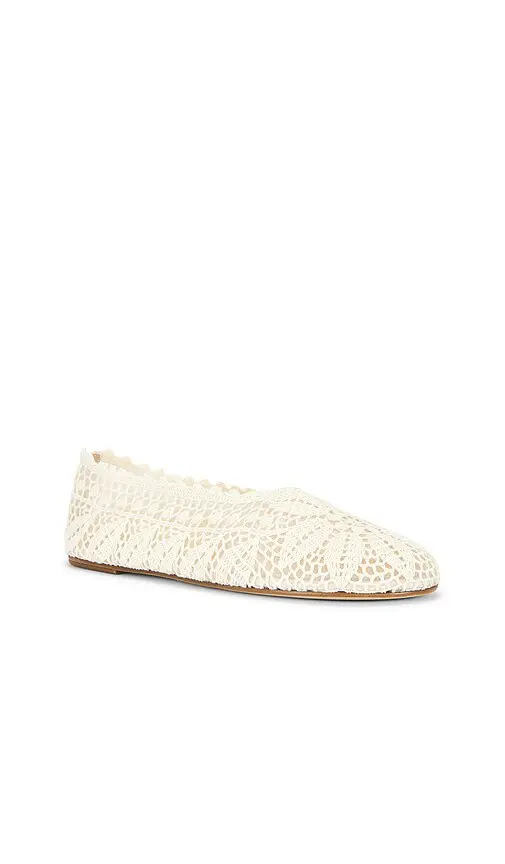 Magda Butrym Ballet Flat In Ivory