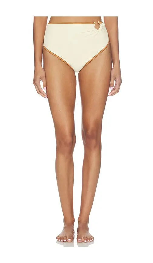 Johanna Ortiz Susurro Del Agua Bikini Bottom - Ecru
