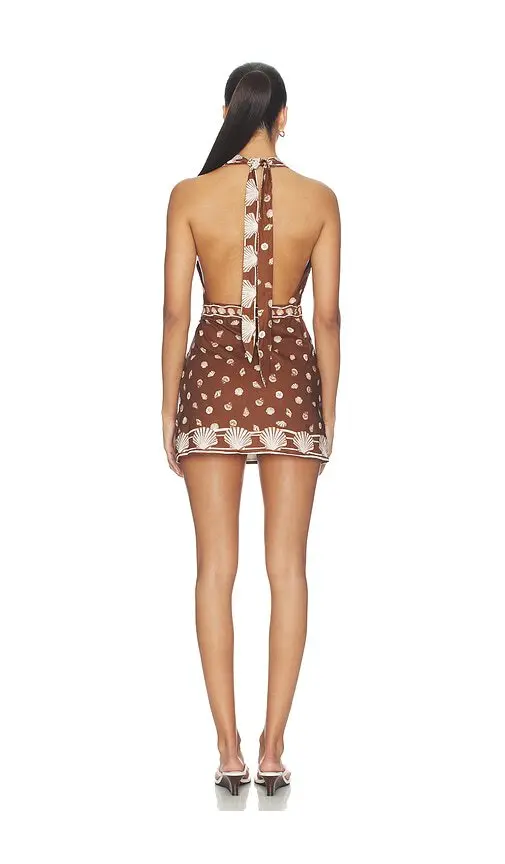 Show Me Your Mumu Jenna Mini Dress In Brown