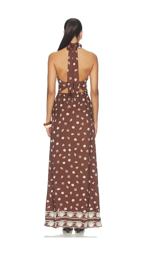 Show Me Your Mumu Bianca Maxi Dress In Brown