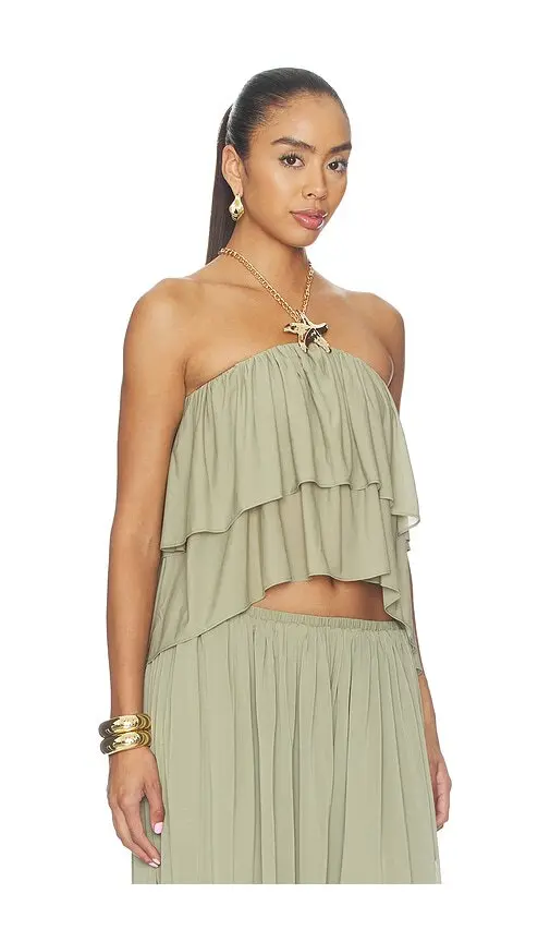 Ronny Kobo Starla Top In Green