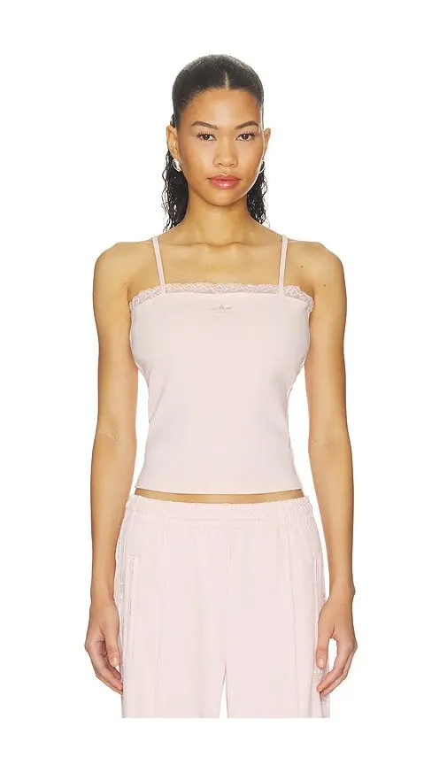 ADIDAS ORIGINALS Lace Tank Top In Pink