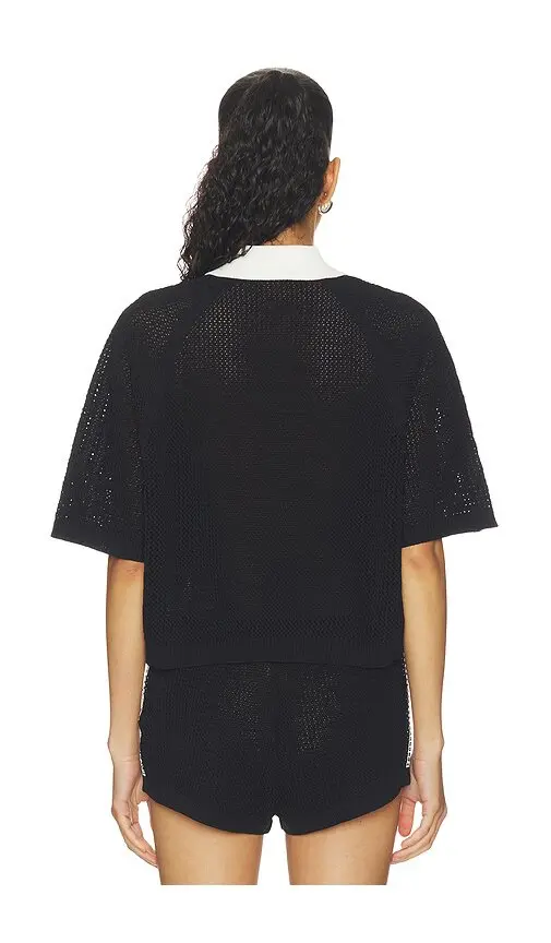 ADIDAS ORIGINALS Knitted Crochet Polo Shirt
