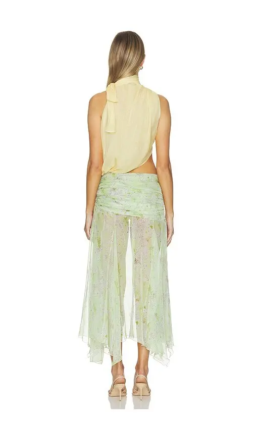 SIEDRES Dalia Two Toned Draped Chiffon Gown