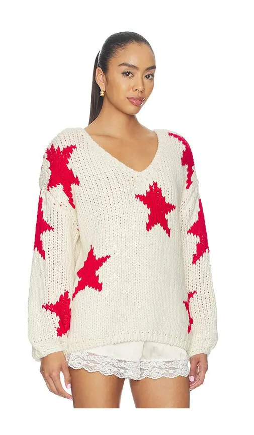 MORE TO COME Amyra V Neck Sweater
