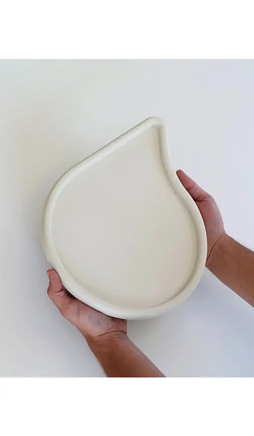 CATENARY HOME Drop Pet Food Bowl Mats Set Of 2 In Tan