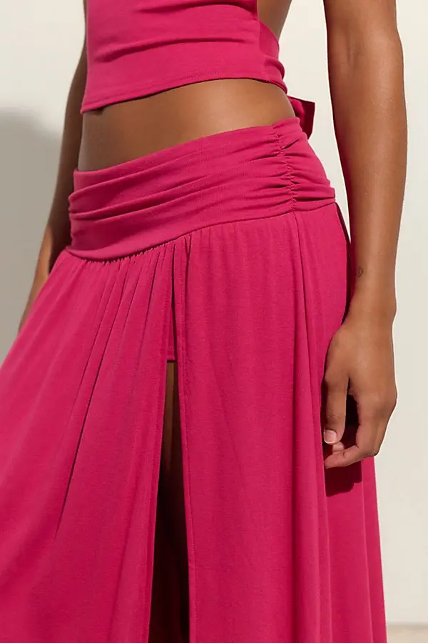 Free People Good Feels Arabella Skirt Set - Summer Cherries