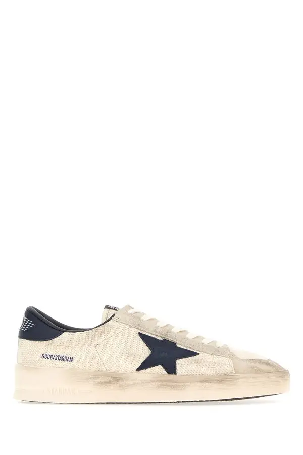 GOLDEN GOOSE Stardan Sneakers In Suede And Fabric - White