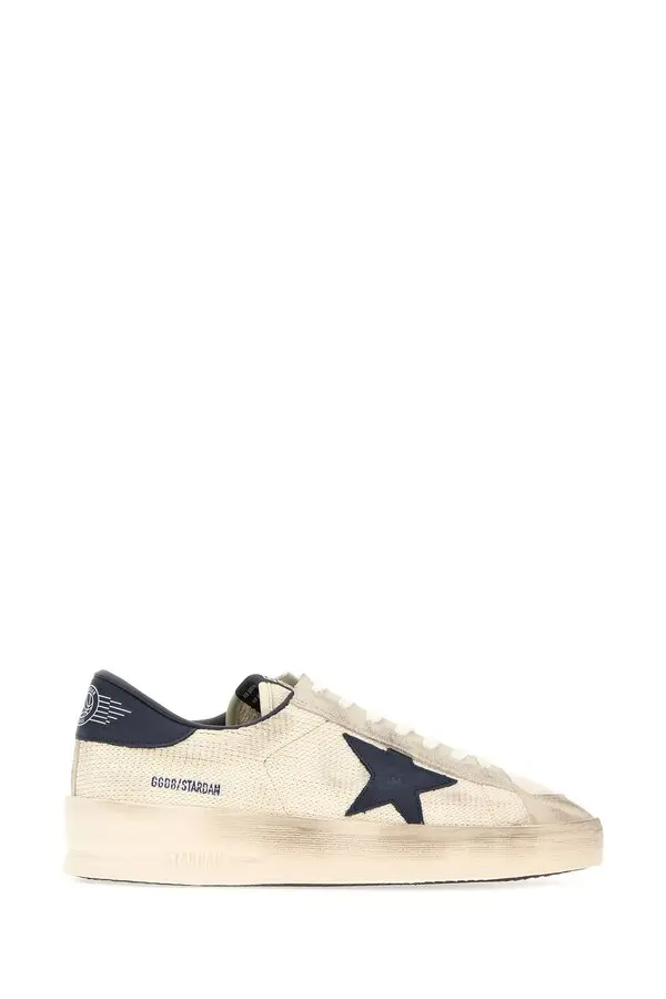 GOLDEN GOOSE Stardan Sneakers In Suede And Fabric - White