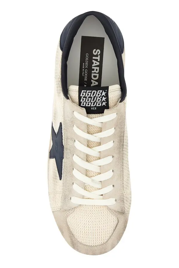 GOLDEN GOOSE Stardan Sneakers In Suede And Fabric - White