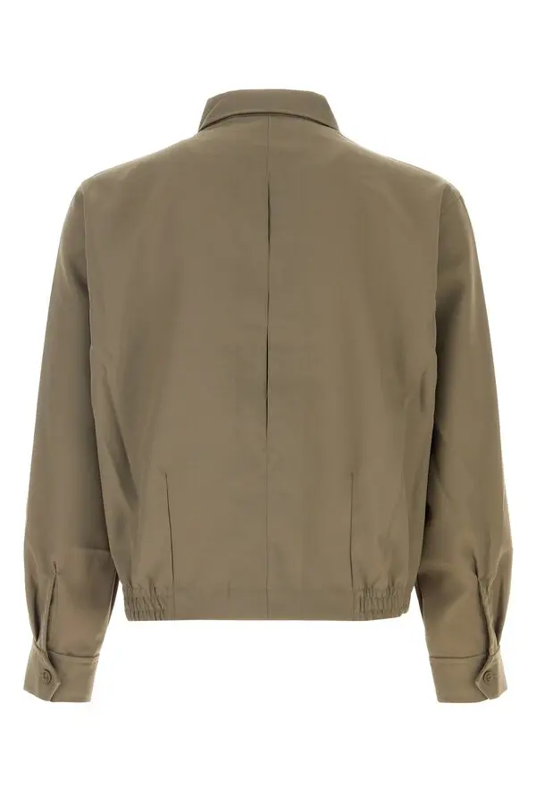 Needles Dove Gabardine Jacket With Embroidered Logo