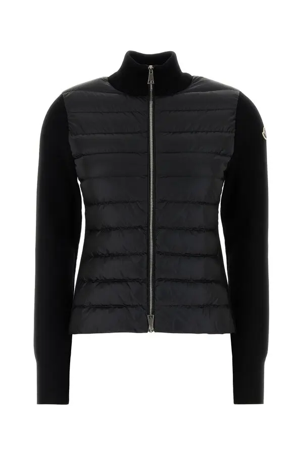 Moncler Nylon And Wool Cardigan