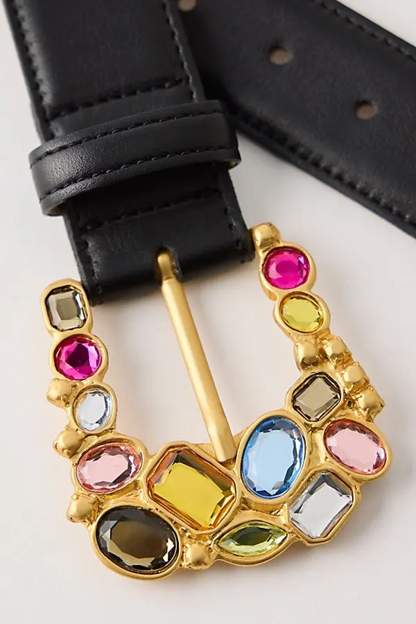 Streets Ahead Vale Crystal Buckle Belt