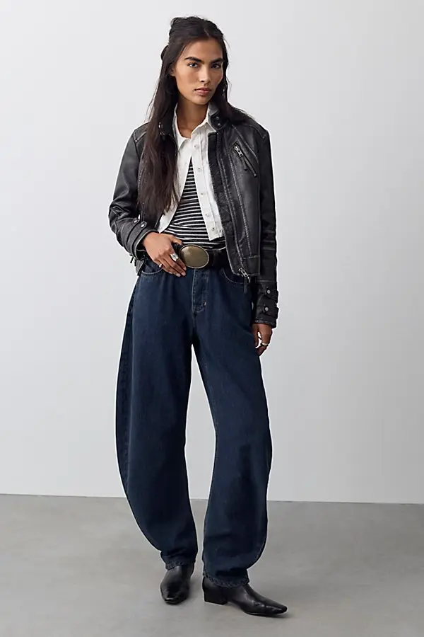 Free People Bronx Jeans - Deep Seas