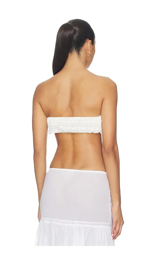 Free People Flirty Frill Bandeau In Ivory