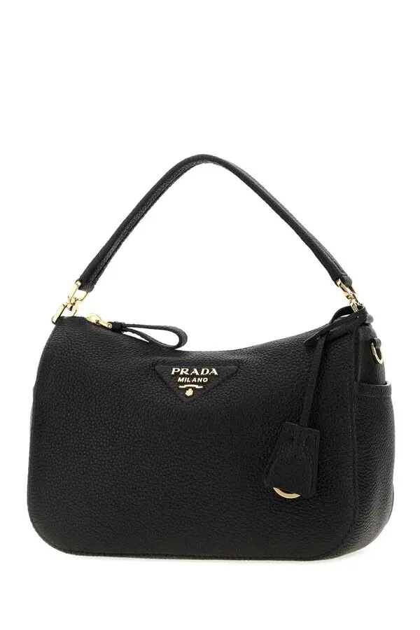 Prada Leather Small Handbag - Black