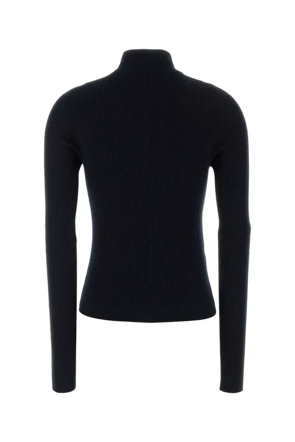 Miu Miu Embroidered Cashmere Blend Polo Shirt