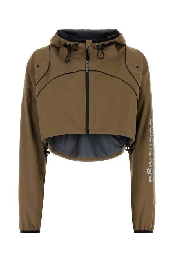 Balenciaga Biscuit Tech Fabric Windbreaker - Brown