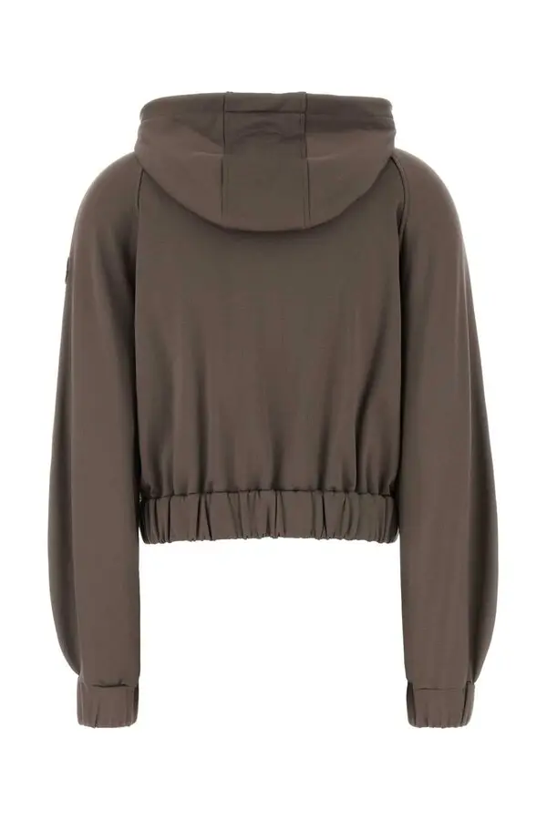 Moncler Mud Stretch Jersey Hooded Sweatshirt