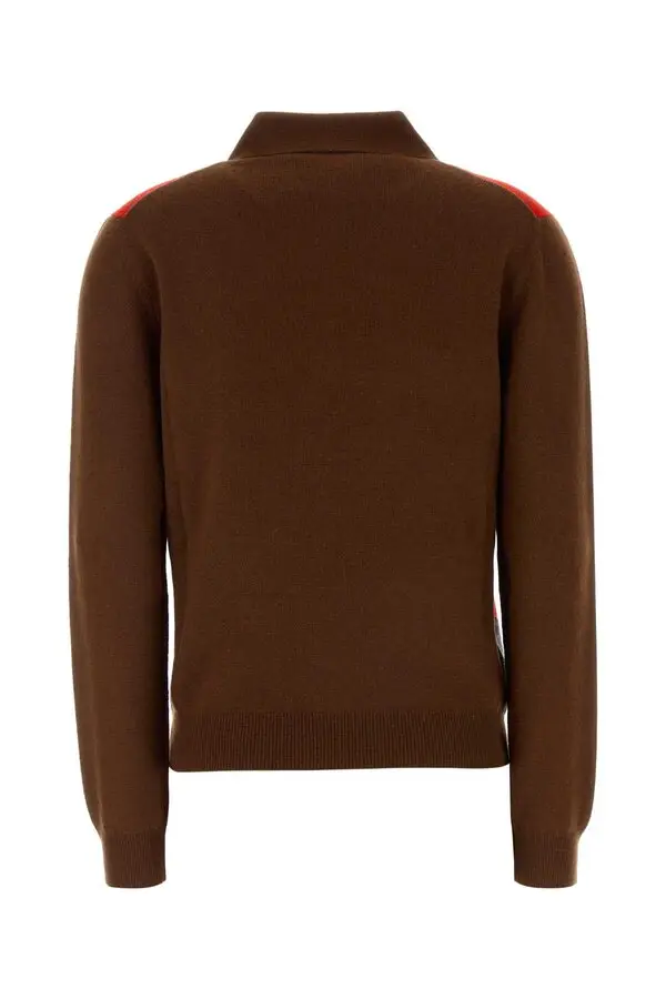 Prada Cashmere Polo Shirt - Brown