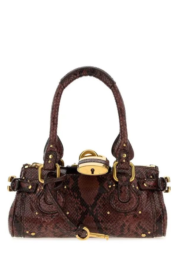 Chloé Printed Leather Paddington Handbag