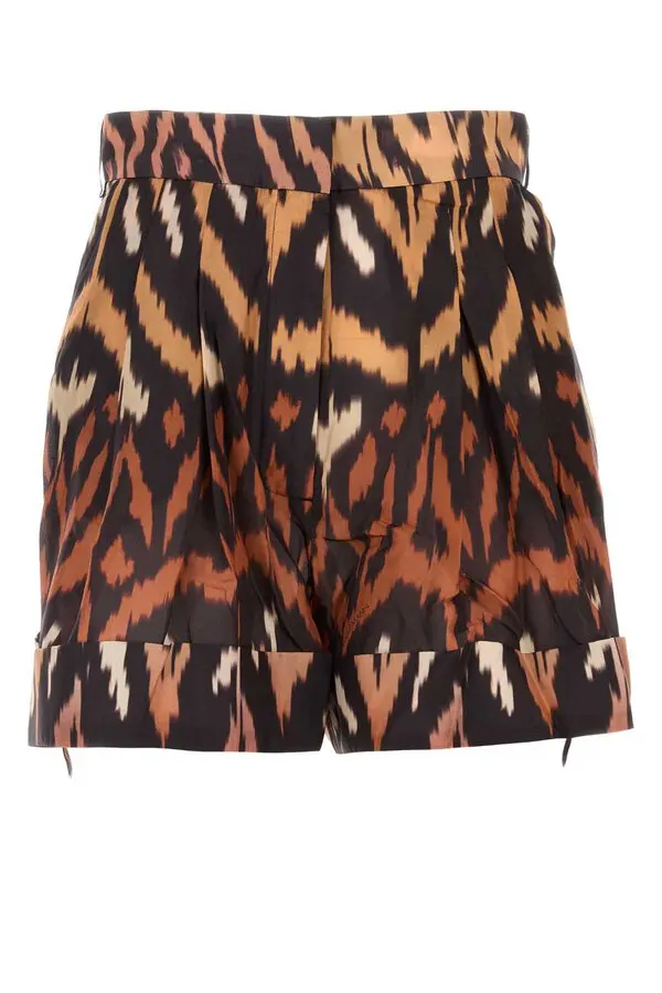 Zimmermann Printed Silk Aster Shorts - Multicolor