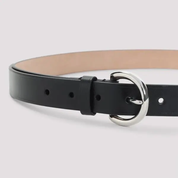 Phoebe Philo Round Buckle Leather Belt