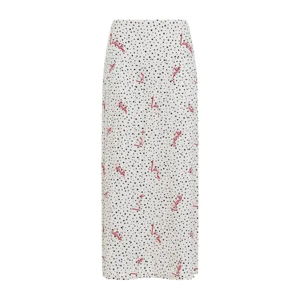 Valentino Garavani Plissé Bollicine Midi Skirt - Multicolor