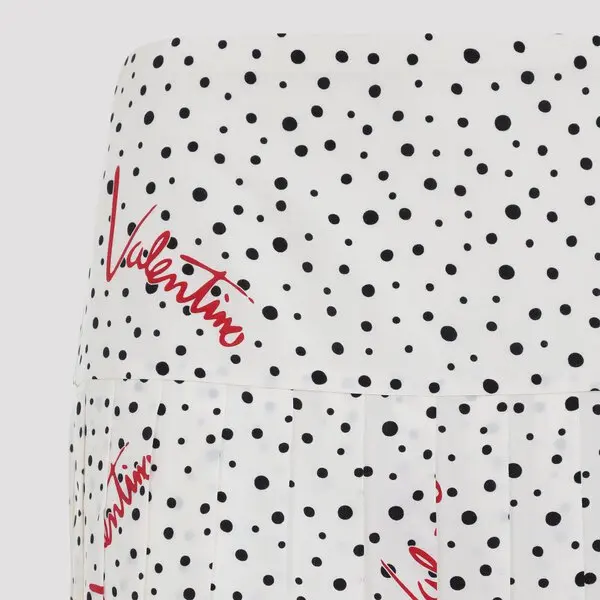 Valentino Garavani Plissé Bollicine Midi Skirt - Multicolor
