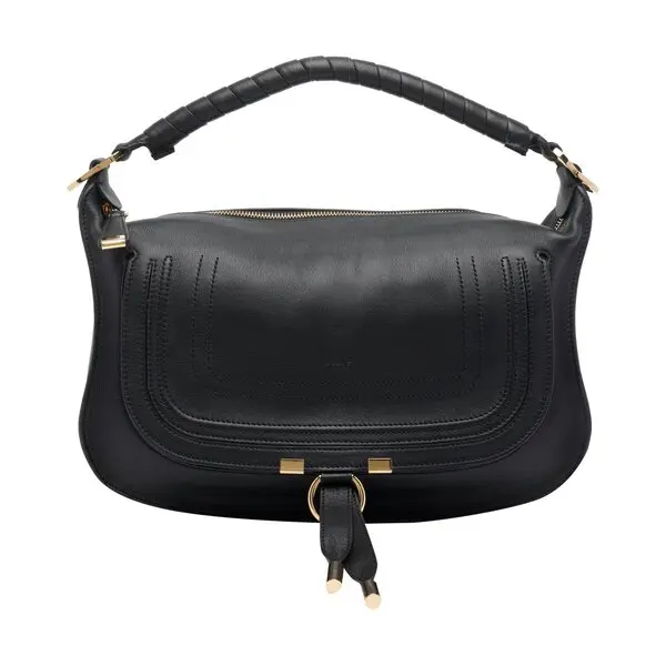 Chloé Small Marcie Shoulder Bag - Black