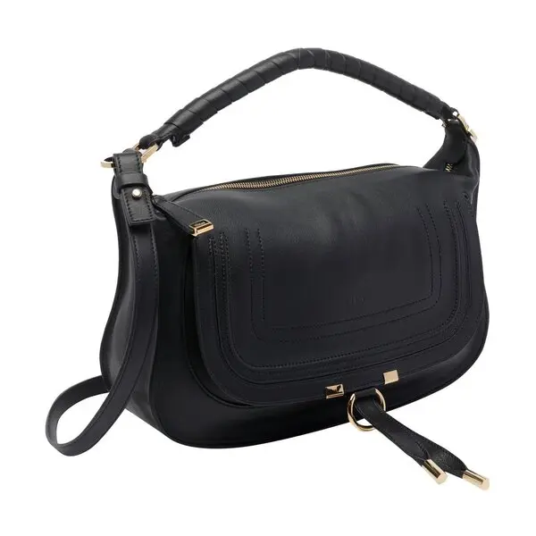 Chloé Small Marcie Shoulder Bag - Black