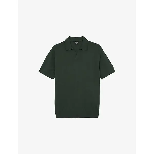 REISS Duchie Short-sleeved Wool Polo Shirt