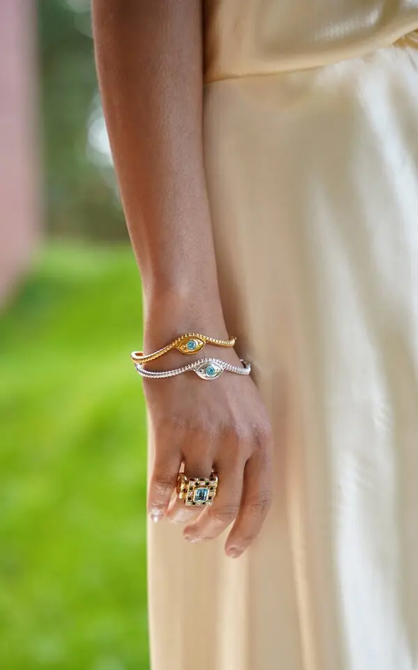 NEVERNOT Life In Colour 14k Yellow Gold Bangle