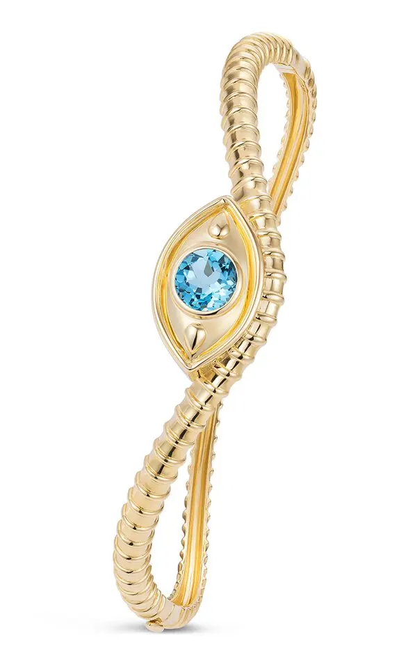 NEVERNOT Life In Colour 14k Yellow Gold Bangle