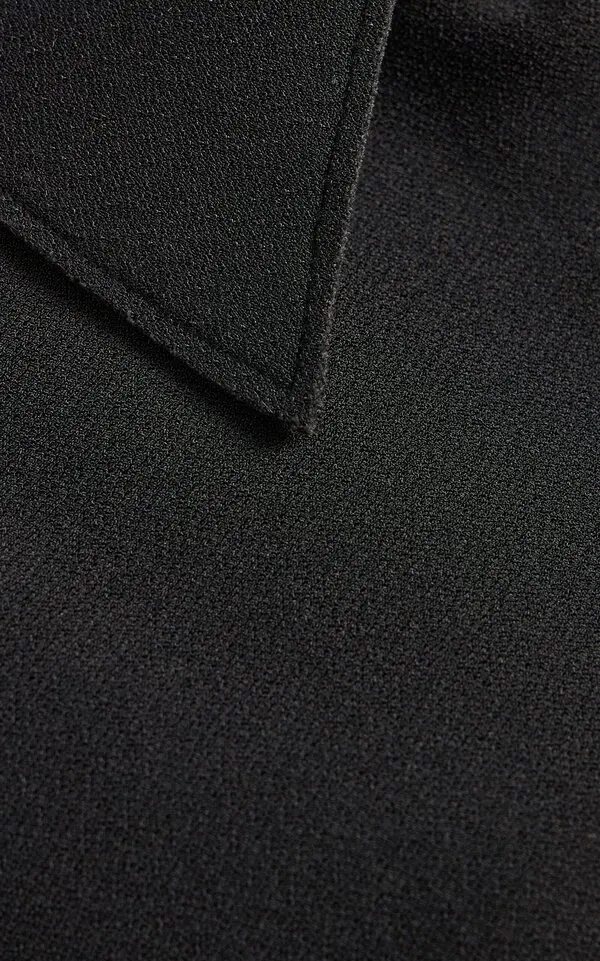 BIRROT Lay3 Point Collar Crepe Jacket