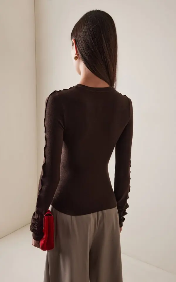 BIRROT Line Poplin Cardigan