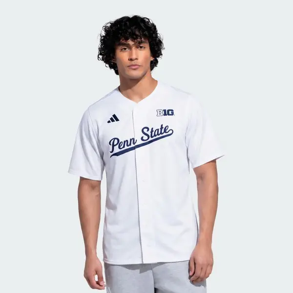 Adidas Penn State Nittany Lions Full Button Jersey