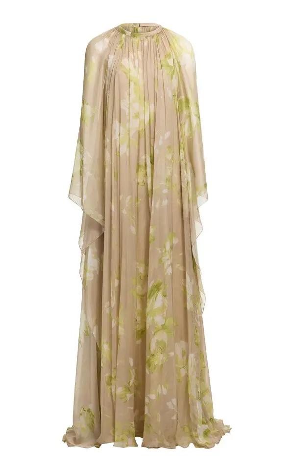 Elie Saab Silk-chiffon Caftan