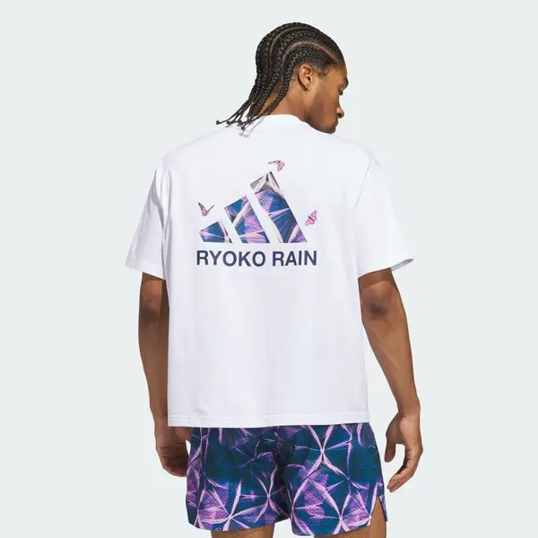 Adidas Ryoko Rain Stadium Light Graphic Tee - White