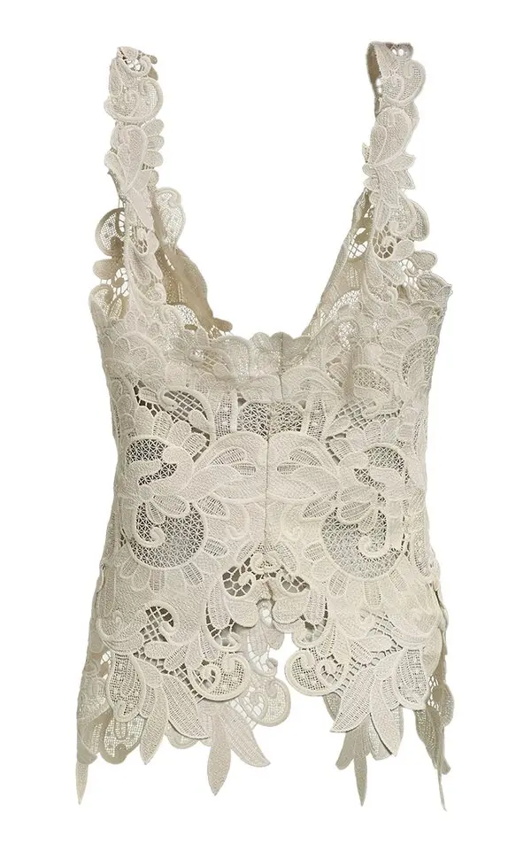 Elie Saab Macrame Lace Top