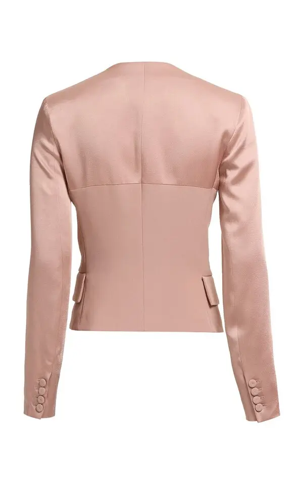 Elie Saab Front-tie Satin Jacket
