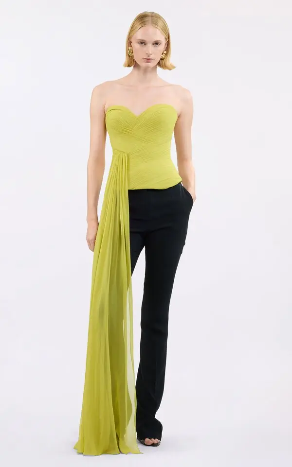 Elie Saab Mid-rise Straight-leg Envers Silk Pants - Black