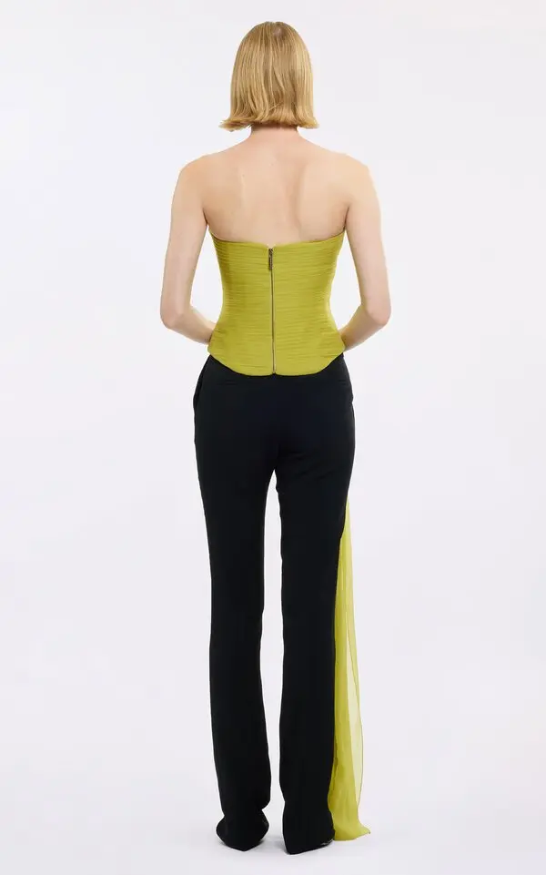 Elie Saab Mid-rise Straight-leg Envers Silk Pants - Black