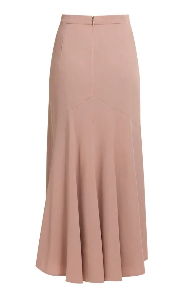 Elie Saab Satin Midi Skirt
