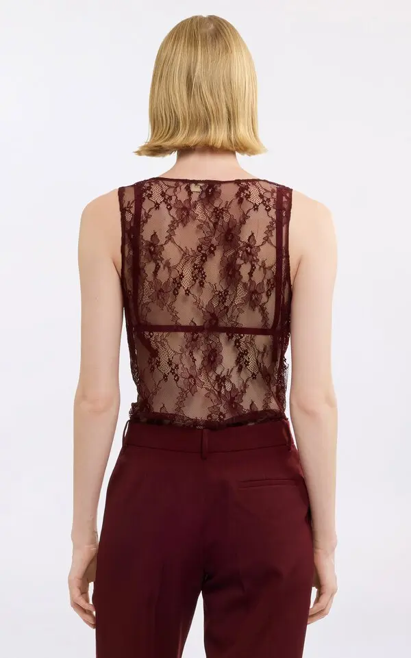 Elie Saab Lace Tank Top
