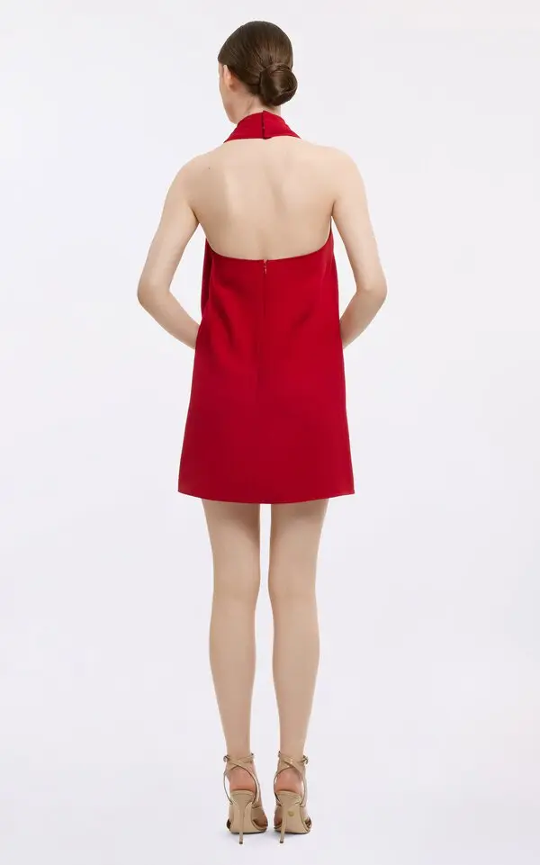 Elie Saab Scarf Draped Mini Dress