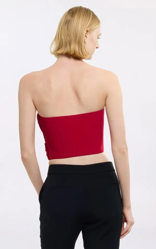 Elie Saab Asymmetrical Draped Corset