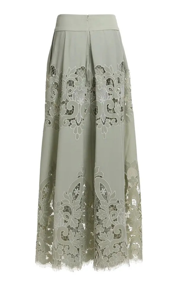 Elie Saab Lace-insert Midi Skirt